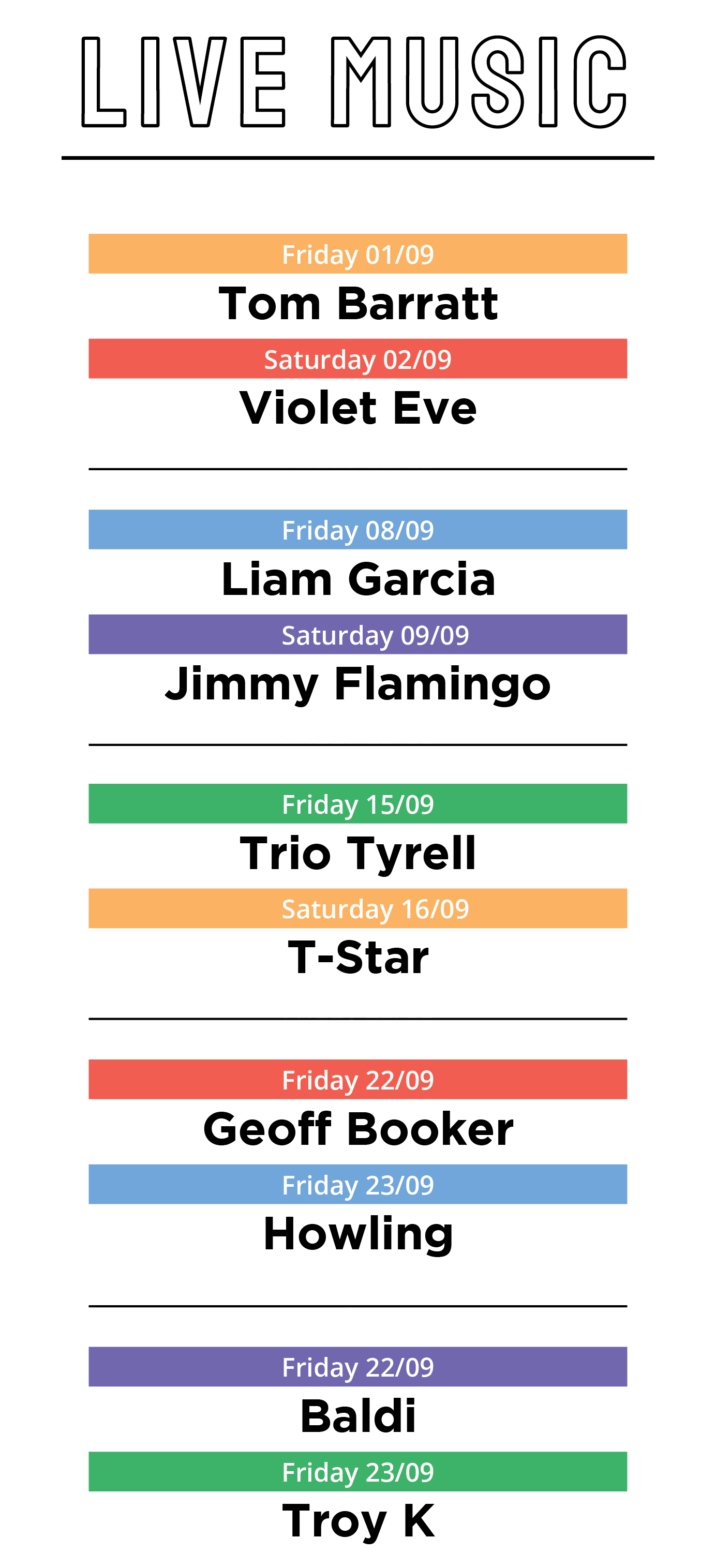 Live Music – The Blue Gums Hotel